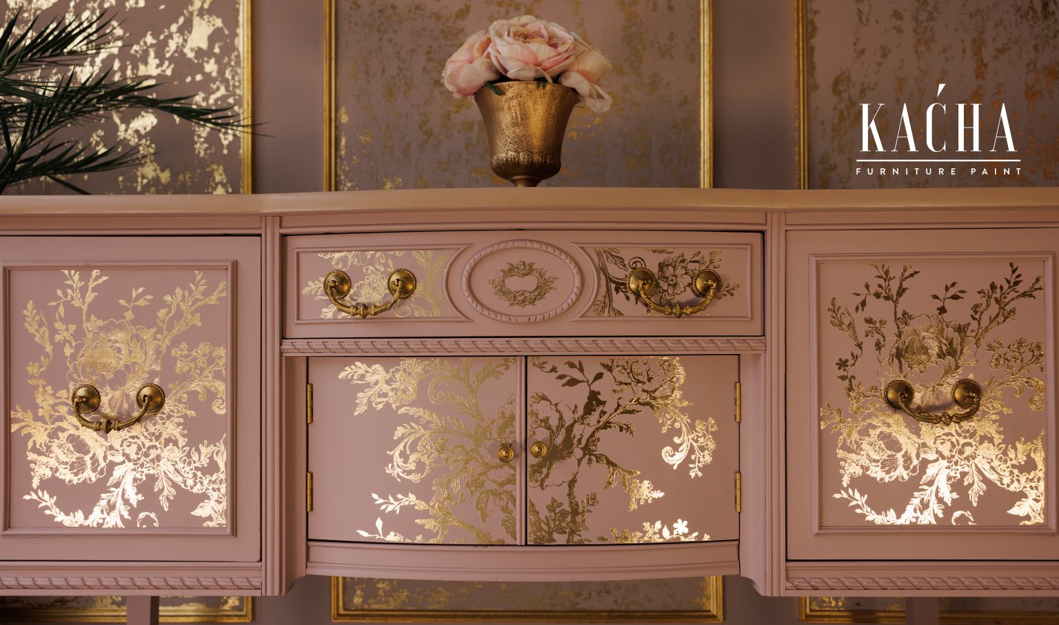 *NEW* Kacha Églantine Elegance - Gold Foil Transfer - Kacha Furniture ...