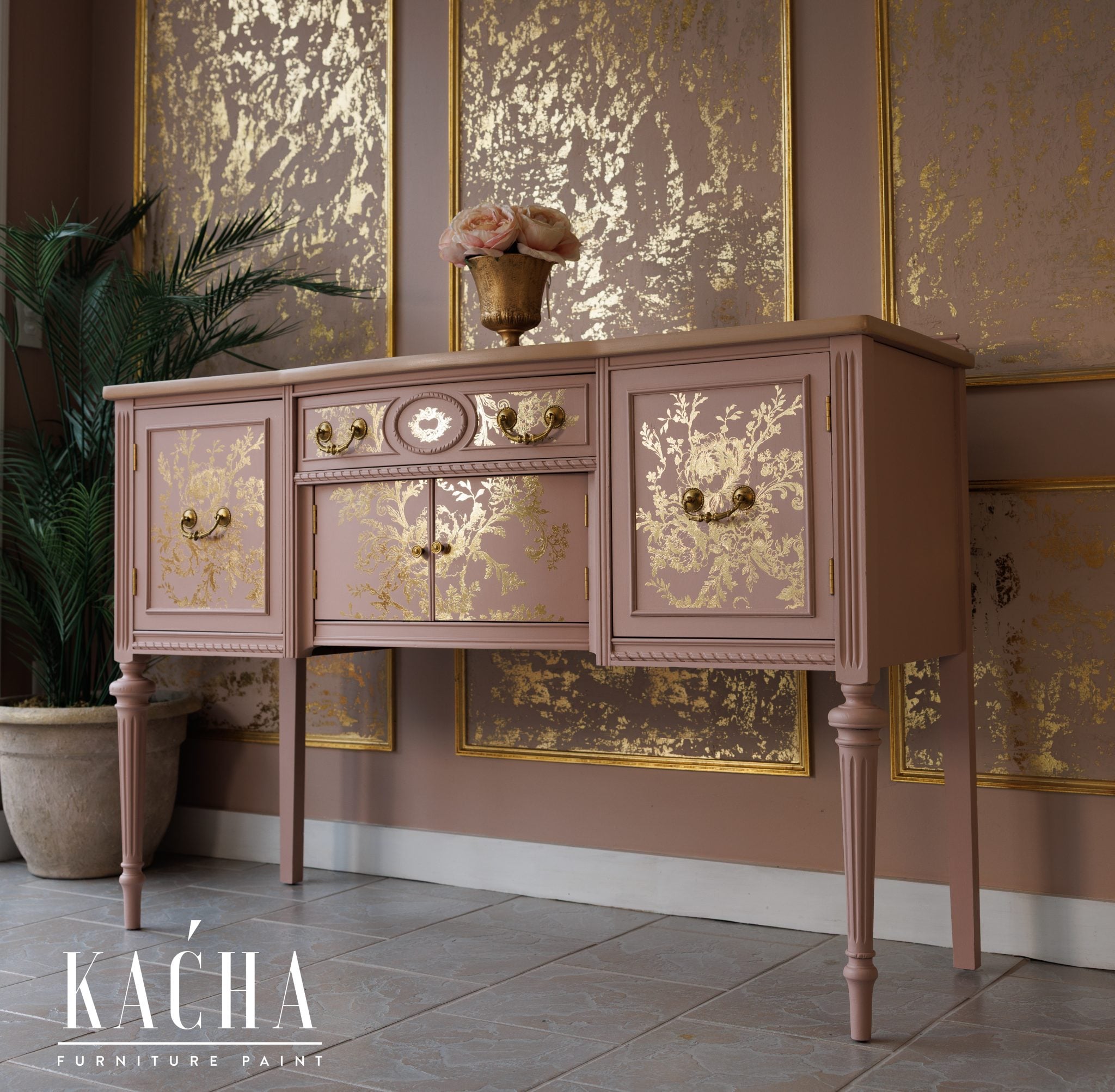 *NEW* Kacha Églantine Elegance - Gold Foil Transfer - Kacha Furniture ...